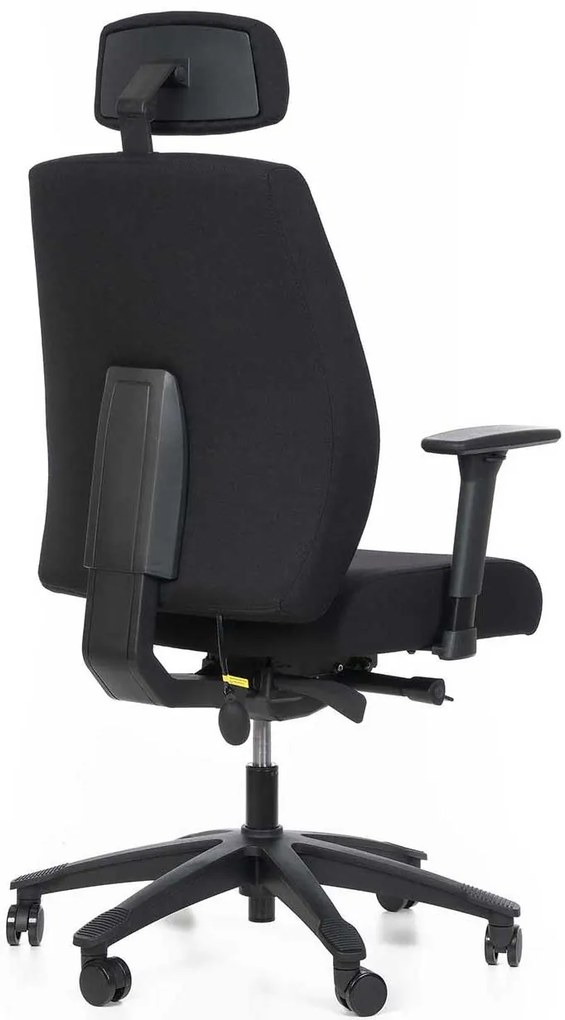 MERCURY Ergonomická kancelářská židle KASTOR - černá látka / nosnost 150 kg