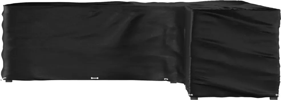 Plachta na zahradní nábytek tvar L 20 oček 300 x 300 x 90 cm 319322