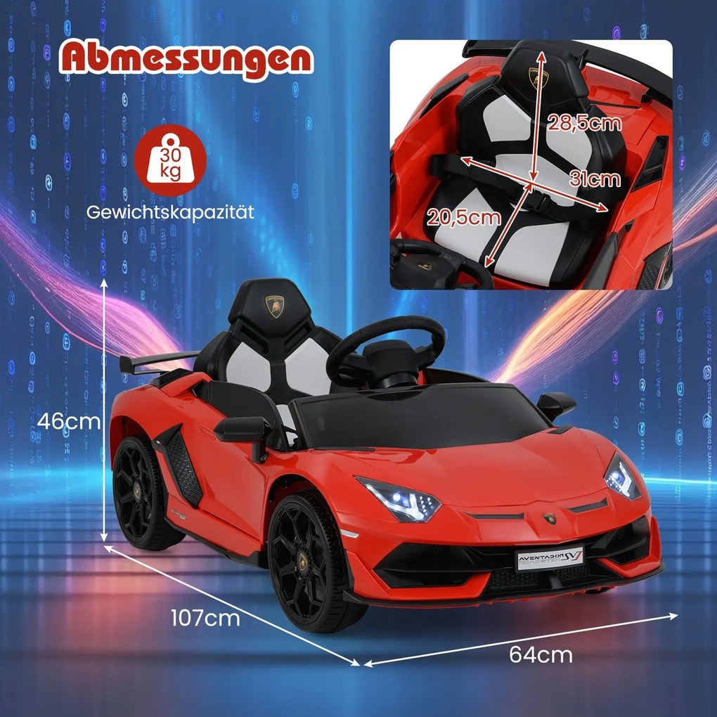 Costway Elektrické auto Lamborghini pro dětské vozidlo