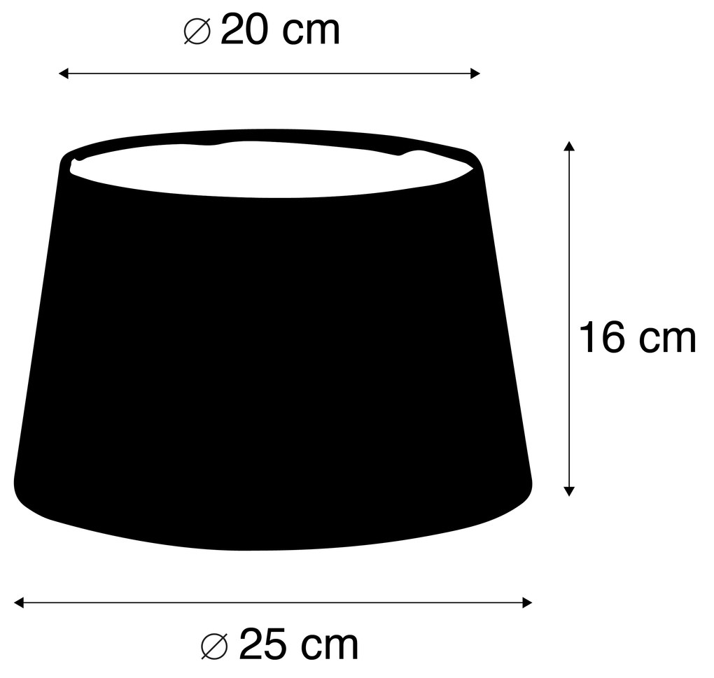 Lněný stínidlo taupe 25/16