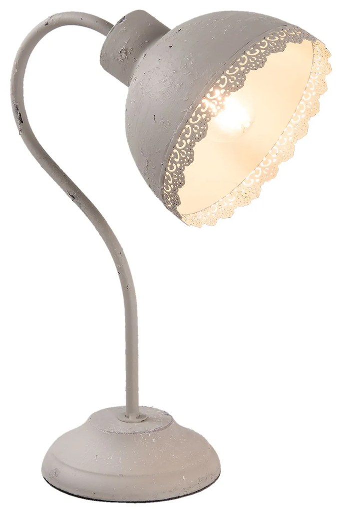 Šedá stolní lampa Ancient - 15*25*35 cm