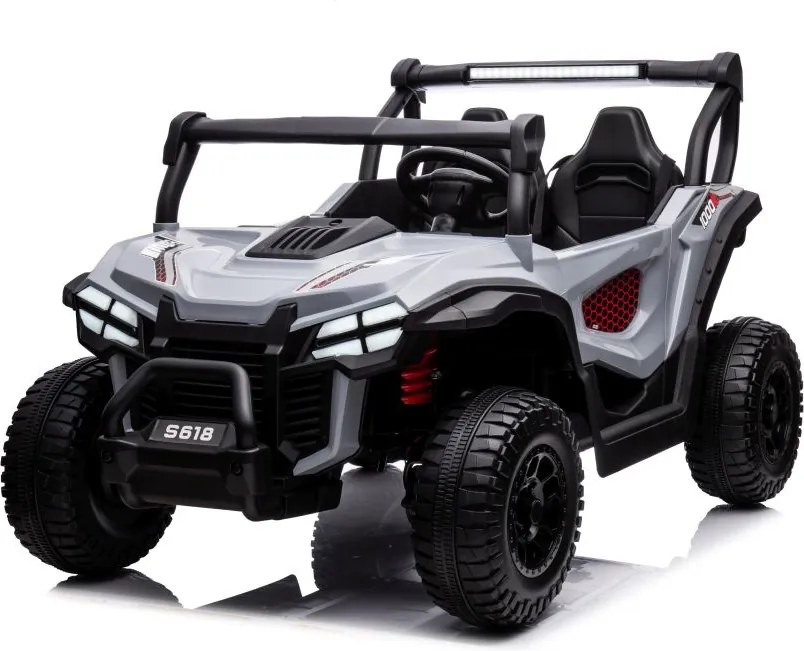 LEAN CARS Elektrické autíčko S618 šedé 4x4