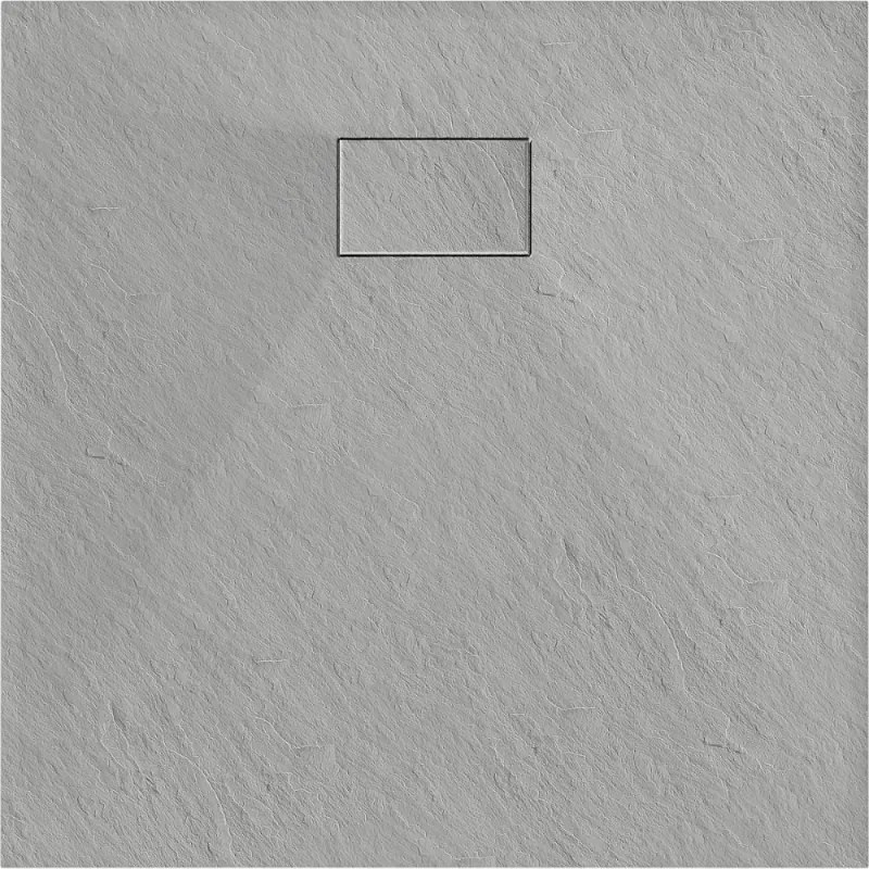 Mexen Hugo, SMC čtvercová sprchová vanička 80 x 80 cm, šedá, 42618080