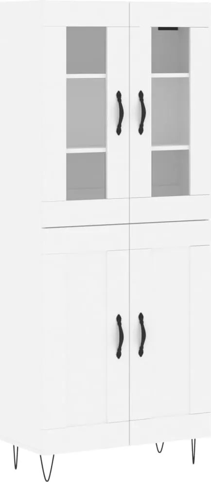 Skříň highboard bílá 69,5 x 34 x 180 cm kompozitní dřevo 3198369