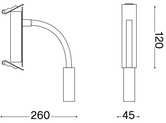Ideal Lux - LED Flexibilní lampička IO LED/3W/230V CRI 90 černá