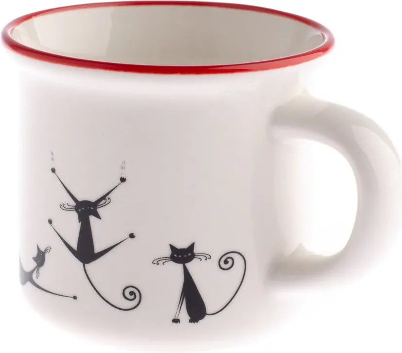 Porcelánový hrnek Dakls Cats Lilian, 75 ml
