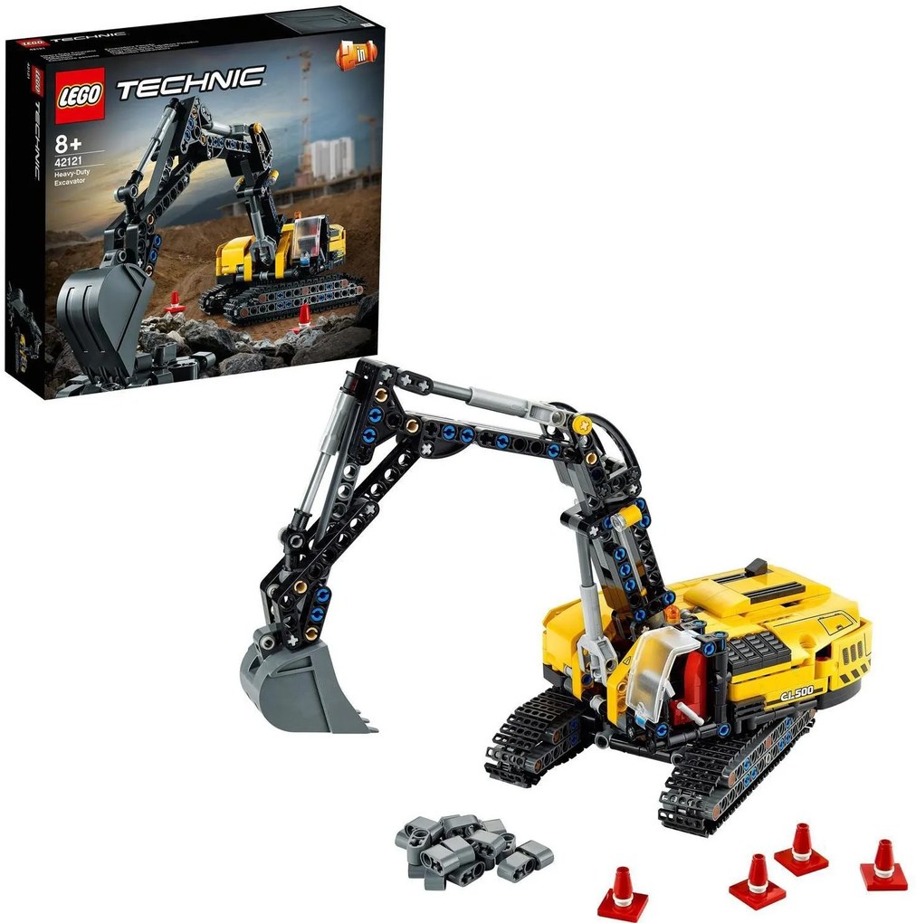 Lego stavebnice lego technic 42121 těžkotonážní bagr