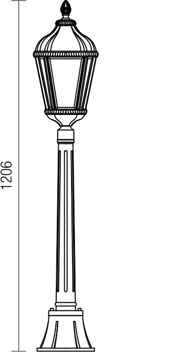 Světla a lustry REDO GROUP Venkovní rustikální lampa Redo ESSEN 9661