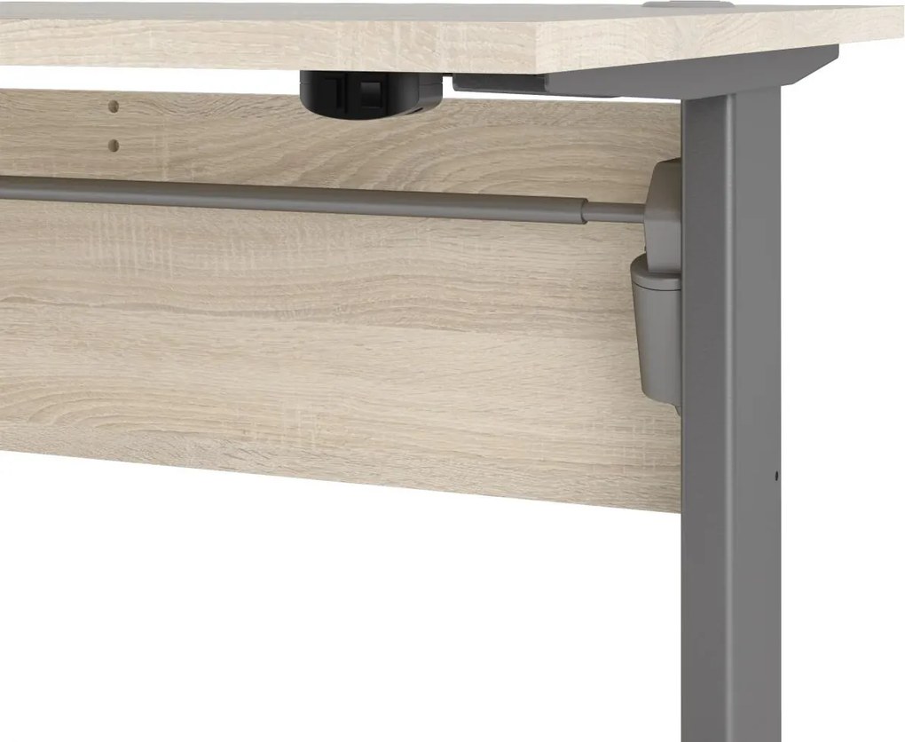 FALCO Výškově nastavitelný psací stůl Office 80400/382 dub sonoma/silver grey