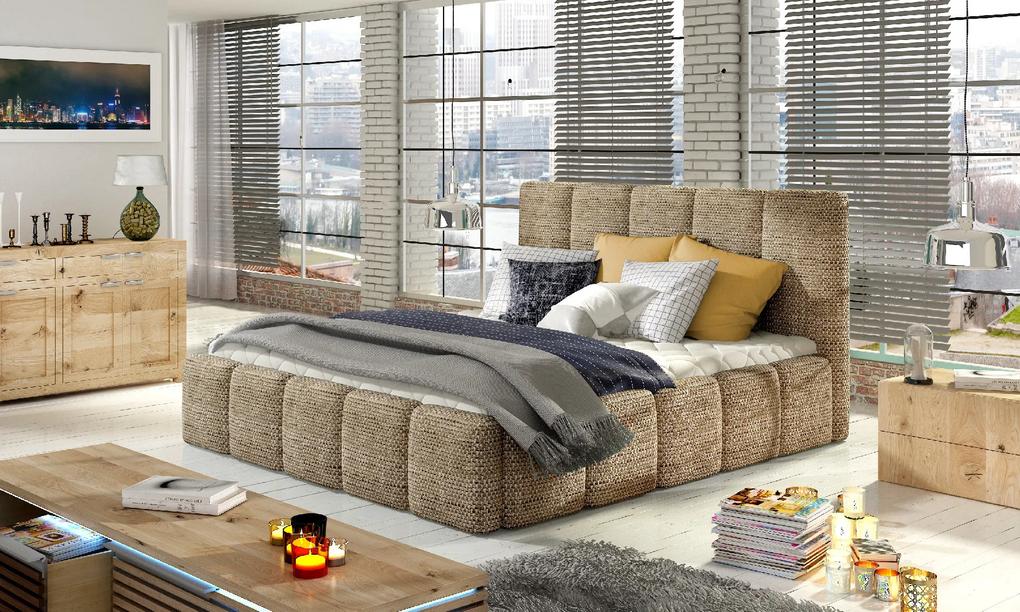 Edvige postel 160x200 + dřevěný rošt Materiál / Dekor: Soft 17