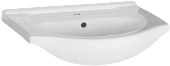 Aqualine SIMPLEX ECO keramické umyvadlo, nábytkové, 65x45 cm, bílá NDHF065