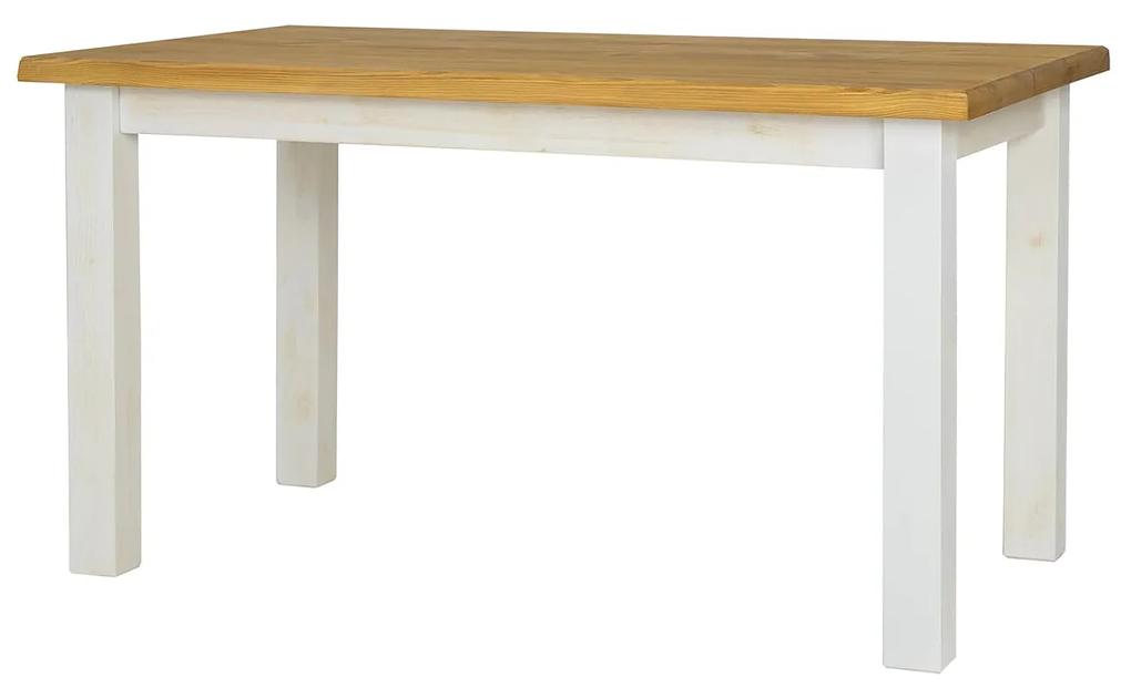 ARTEN Rustikální jídelní stůl POPRAD MES13B - borovice (bílý vosk) ROZMĚR: (š/h/v) 200 x 100 x 76 cm