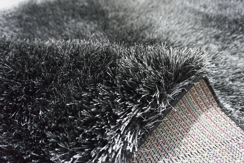 Berfin Dywany, Kusový koberec Seven Soft 7901 Black Grey, 80x150, šedá, ložnice