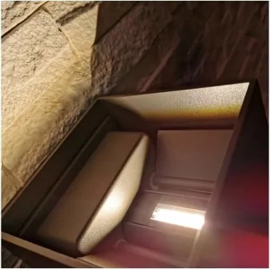 Venkovní nástěnné LED svítidlo MANTRA DAVOS tmavě šedá 3000K IP54 2x6W