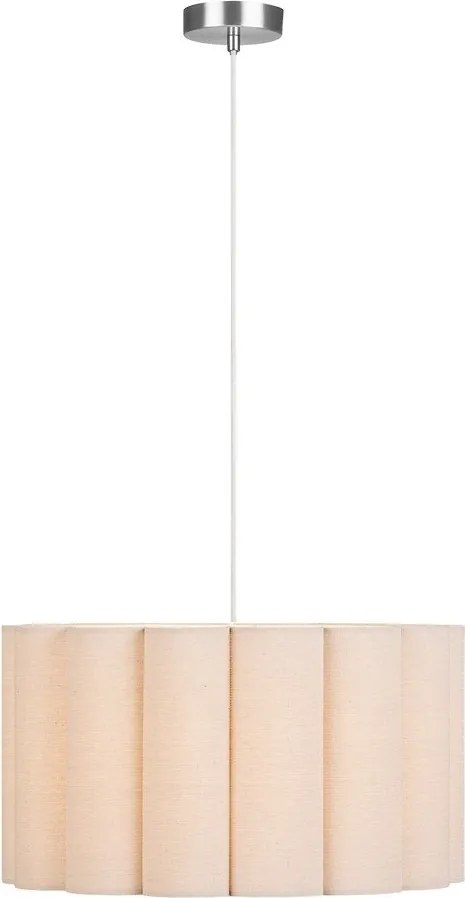 Béžové lněné závěsné svítidlo ø 45 cm Watton – House Nordic