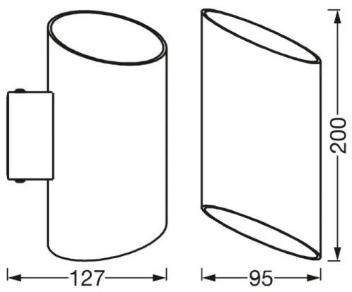 Ledvance - LED Stmívatelné nástěnné svítidlo SMART+ CYLINDRO LED/12W/230V Wi-Fi