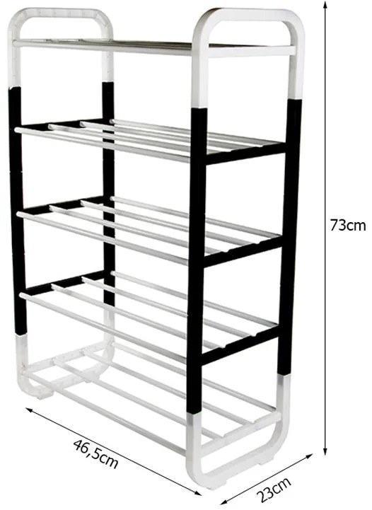 Verk Group Stojan na boty skříňka na boty 5 polic organizér šatní skříň doma