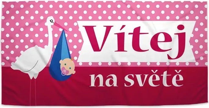 Sablio Ručník Vítej na světě 4 - 70x140 cm
