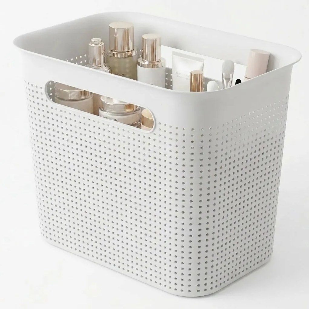 Rotho Úložný box s madly BRISEN 7l, 26x18x21cm, bílý