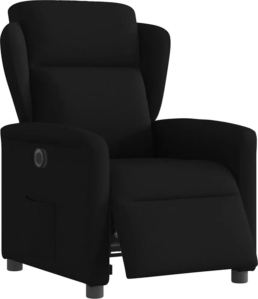 Elektrické polohovací křeslo černé textil 3303116