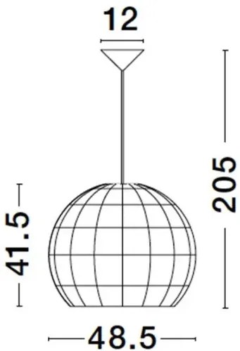 Rustikální lustr Marlo 48 Ratan