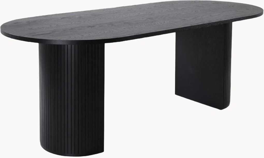 Oválný dřevěný jídelní stůl Bianca, 200 x 90 cm