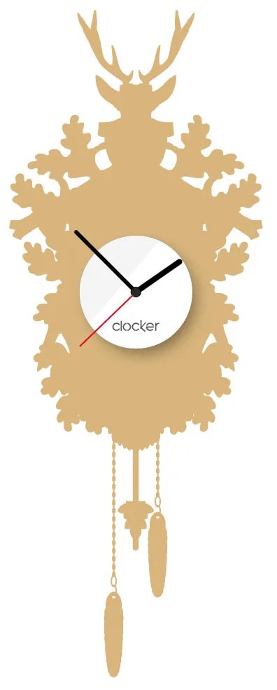 Clocker Nalepovací hodiny Cuckoo Barva ciferníku: Bílá