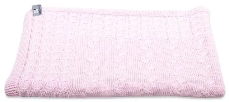 Baby´s Only Dětská deka pletená Baby&#39;s Only &quot;Cable Uni&quot; Blanket Classic Pink