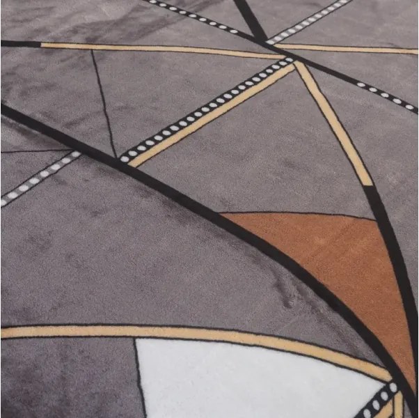 Jahu Povlečení mikroflanel Fernando šedý 140x200, 70x90 cm