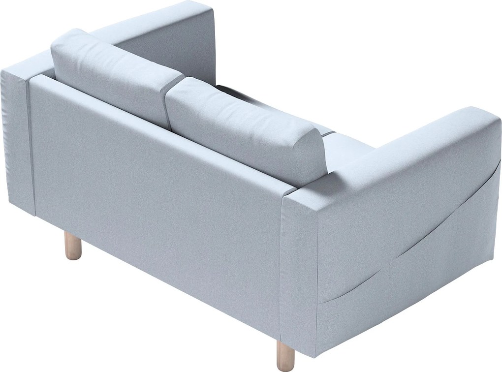 Potah na pohovku IKEA Norsborg 2-místná barva modrá látka pletený vzor