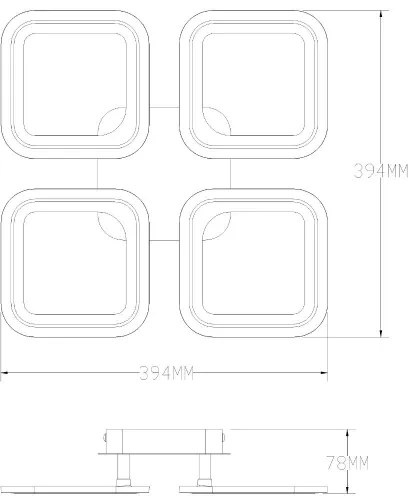 Zuma Line MS232040R-WH-LED Stm. svítidlo STELLAR LED/30W/230V 3000-6000K bílá+DO