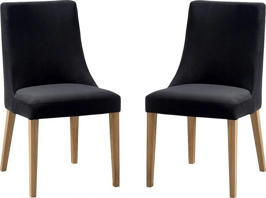 Casarredo - Komfort nábytek Designová jídelní židle FARINI, Carabu výběr barev, (2ks) | barva: szy-dub-koňak,potah: carabu 60