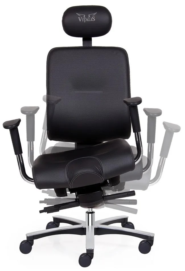 Zdravotní židle Vitalis Balance XL, černá