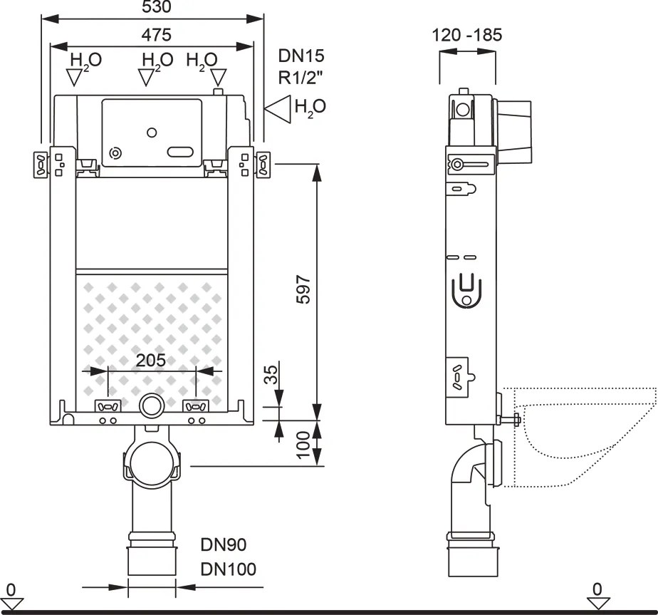 Mereo Mereo, WC komplet pro zazdění s přislušenstvím, MM01SETR