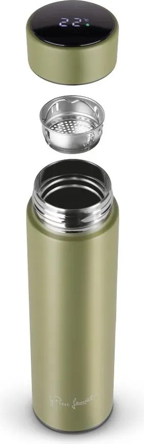 Lamart LT4085 - termoska s teploměrem, zelená