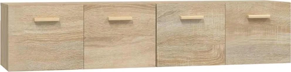 Nástěnné skříňky 2 ks dub sonoma 80x35x36,5 cm kompozitní dřevo 3115646