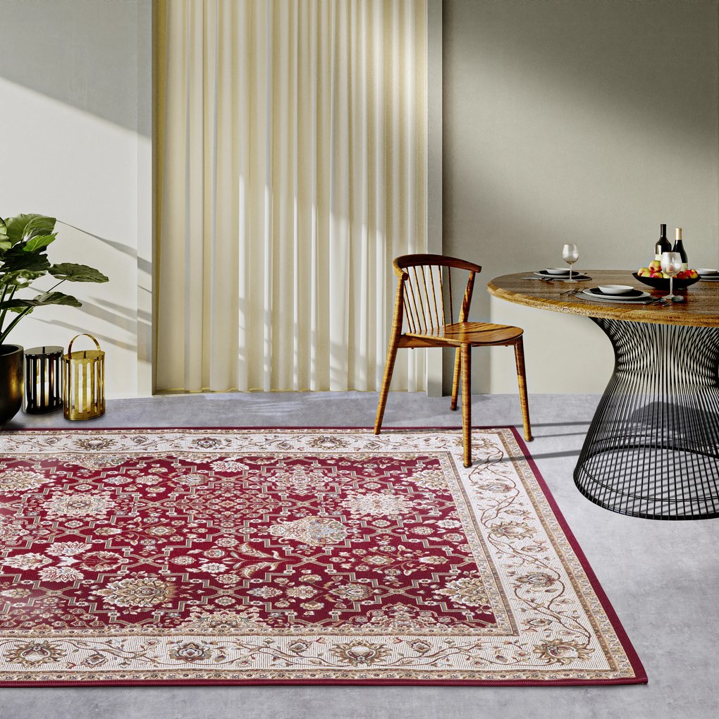 Villeroy & Boch Kusový koberec 106057 Red, Cream – na ven i na doma, 120x180, červená, chodba / předsíň