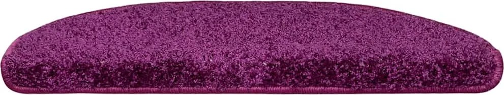 Schodové rohože 30 ks 65 x 21 x 4 cm fialové půlkulaté velké 3365817