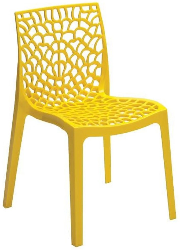 SitBe Jídelní židle Coral-C, žlutá