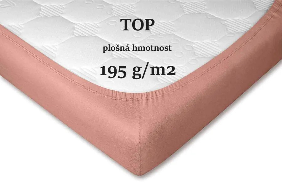 DADKA Jersey prostěradlo béžové Rozměr 140x200x20