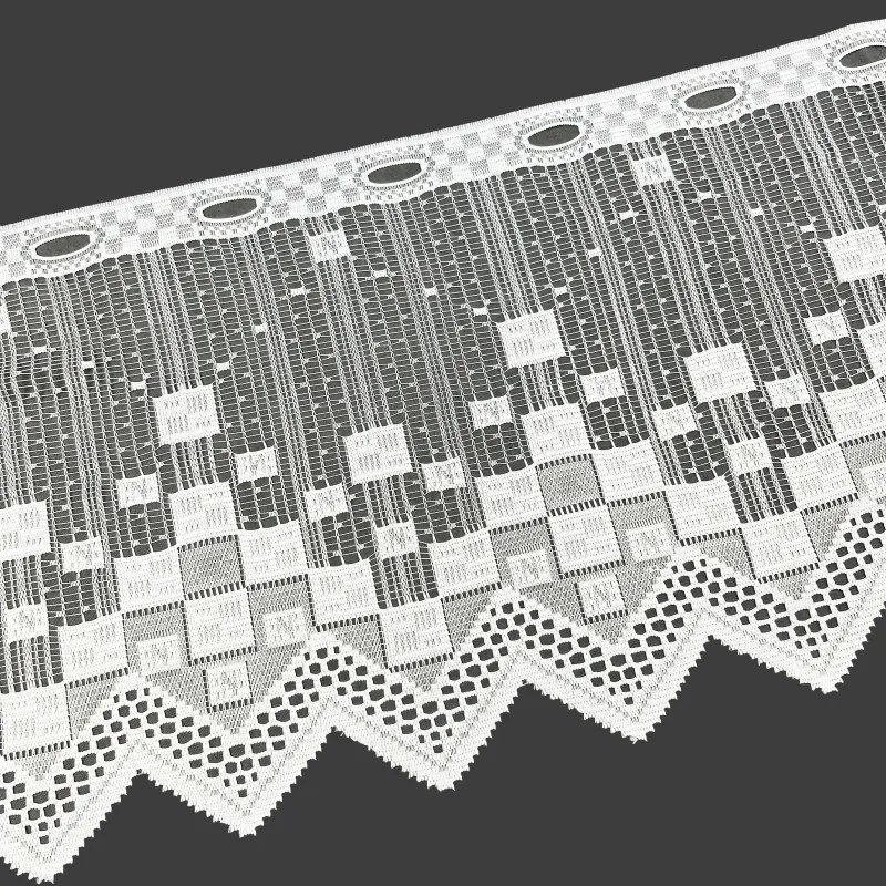 Vitrážová žakárová záclona 185 - výška 40 cm , metráž