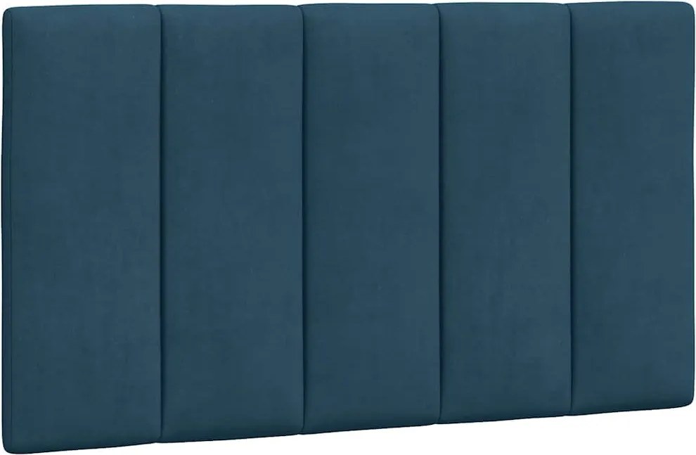 Postel s matrací Hanko modrá 90 x 190 cm samet 3208572