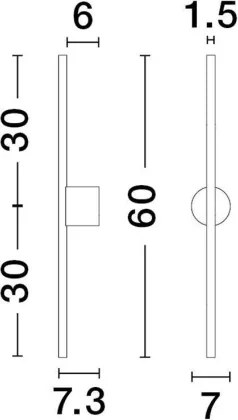 Nástěnné LED svítidlo NOVA LUCE ADEN 10W 3000K 9081102