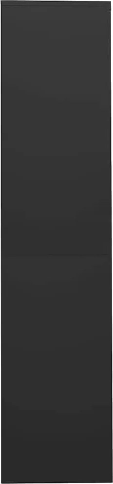 Kancelářská skříň s posuvnými dveřmi antracit 90x40x180 cm ocel 335961