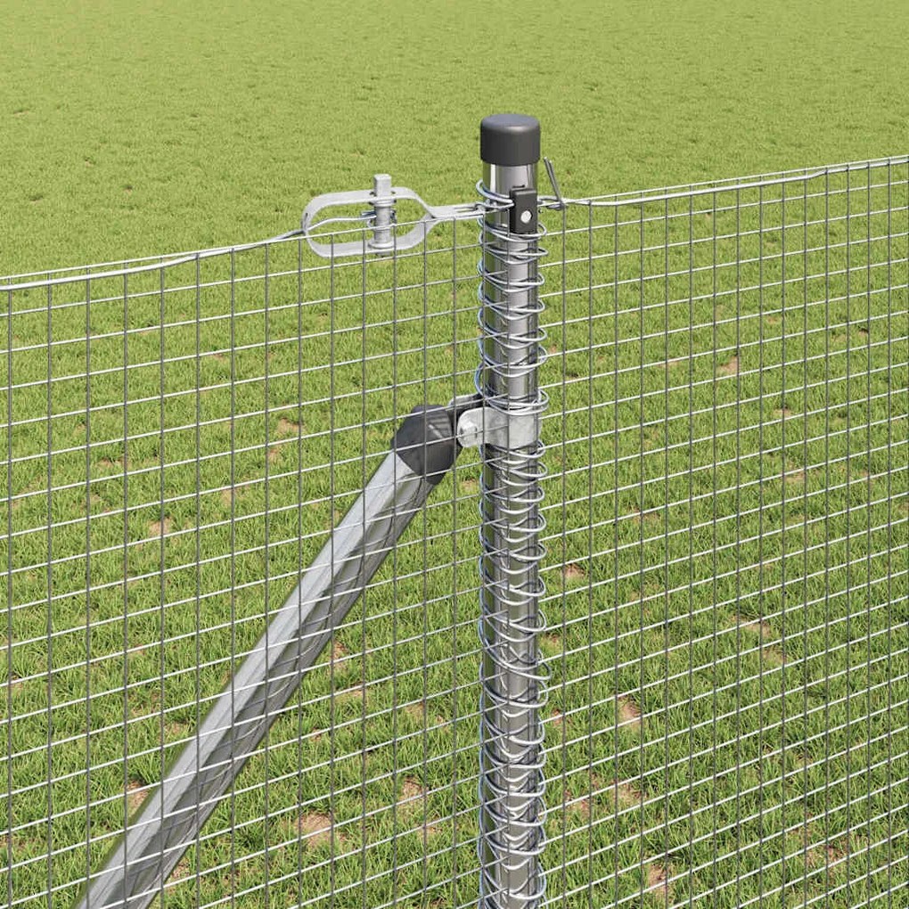 Svařované drátěné ploty s hroty 25 x 1,2 m Pozinkovaná ocel 3351966