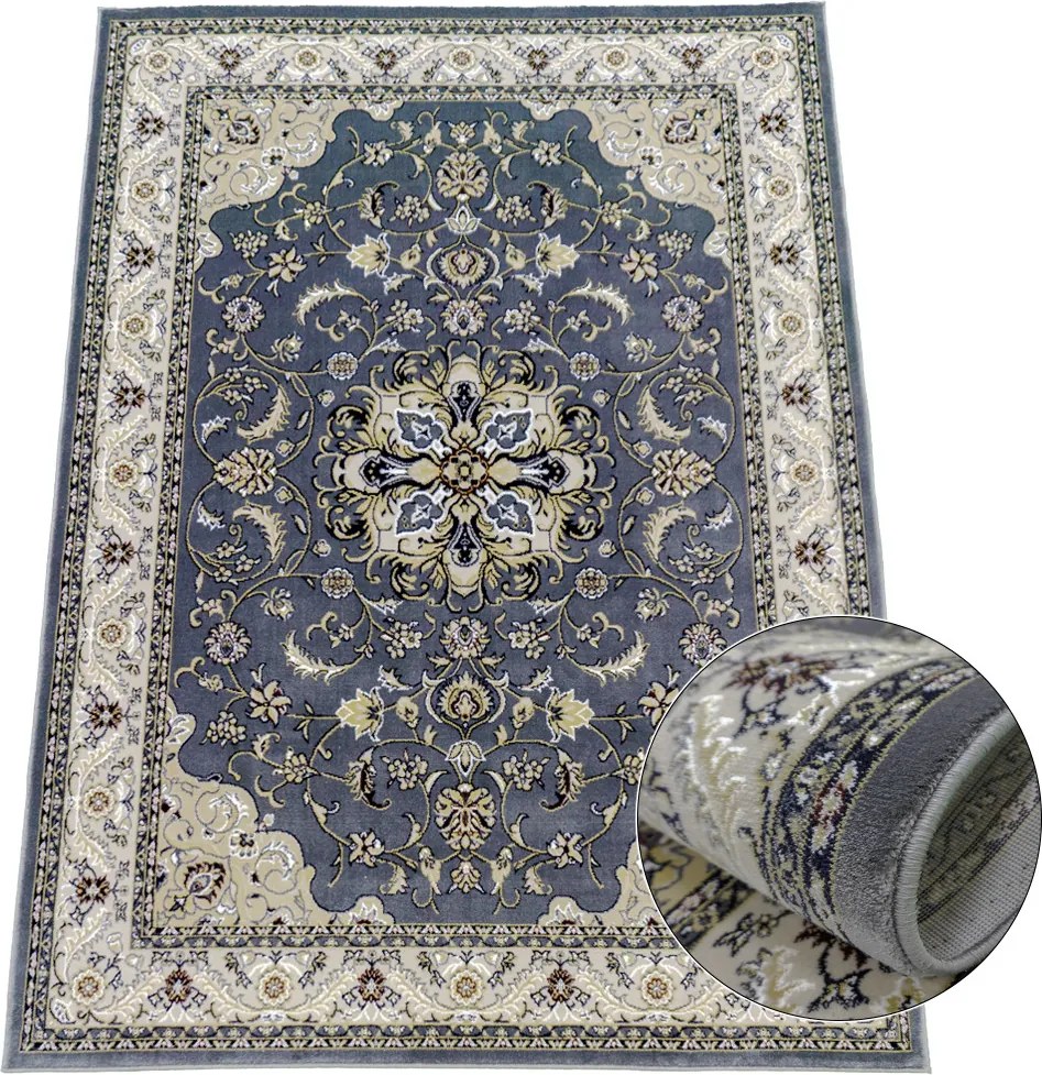 BE Koberec Shahrazad 4800 Grey - šedý obdélníkový Rozměr: 280x370 cm