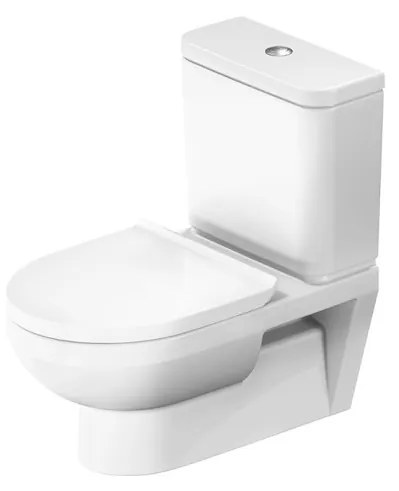 Duravit No.1 - Závěsné WC kombi, Rimless, bílá 25120900002