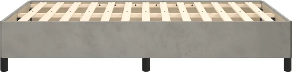 Rám postele bez matrací světle šedá 120x190 cm samet 3269651