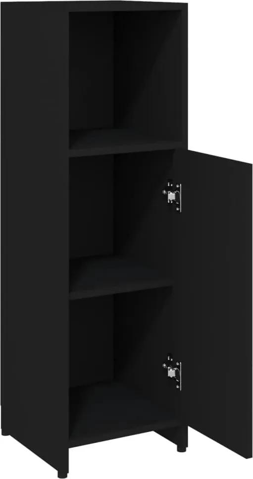 vidaXL Koupelnová skříňka 30 x 30 x 95 cm dřevotříska [802596] Barva: kouřový dub