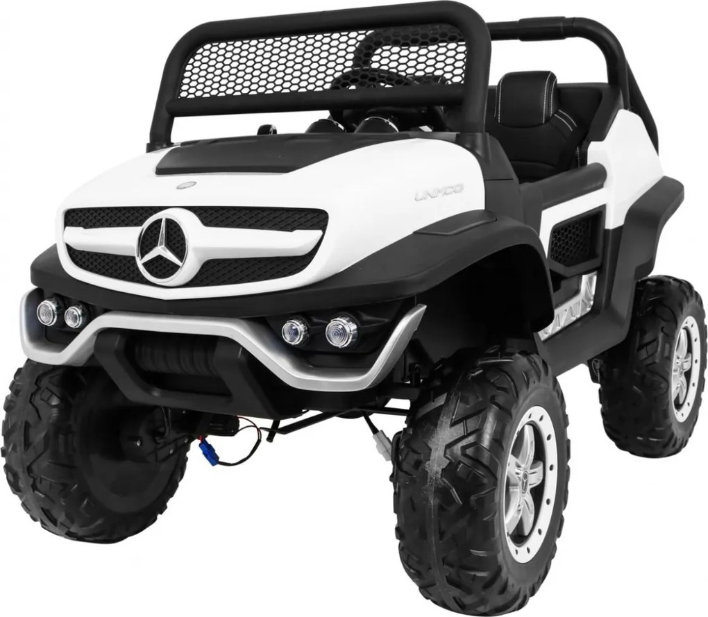 Ramiz Mercedes Benz Unimog elektrické autíčko pro děti bílé
